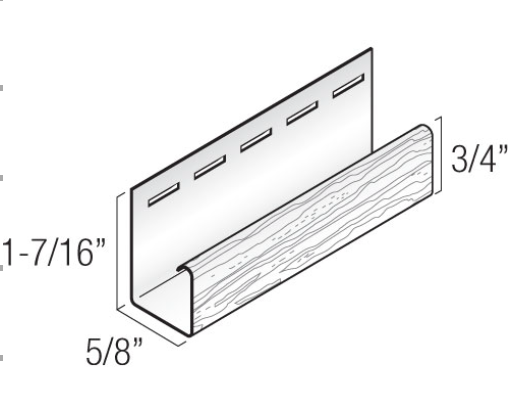 VINYL J-TRIM 5/8 KHAKI – Haliburton Lumber